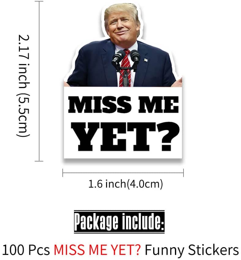 Trump Miss Me Yet Gas Pump Stickers - Pack of 100