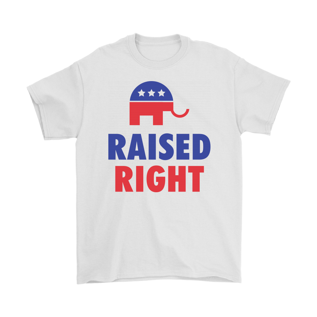 Raised Right Republican Elephant GOP T-Shirt