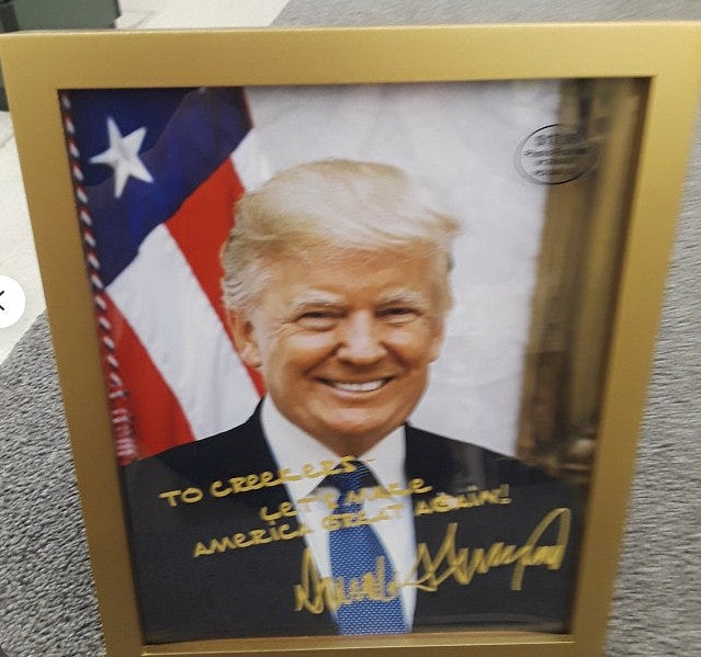 Presidential Memorabilia - Personalized Signed Picture by Donald Trump